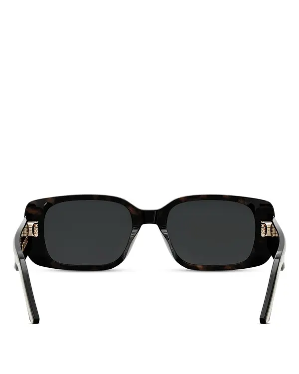 Dior Wildior S2u Geometric Sunglasses - Dark Havana/gray Solid