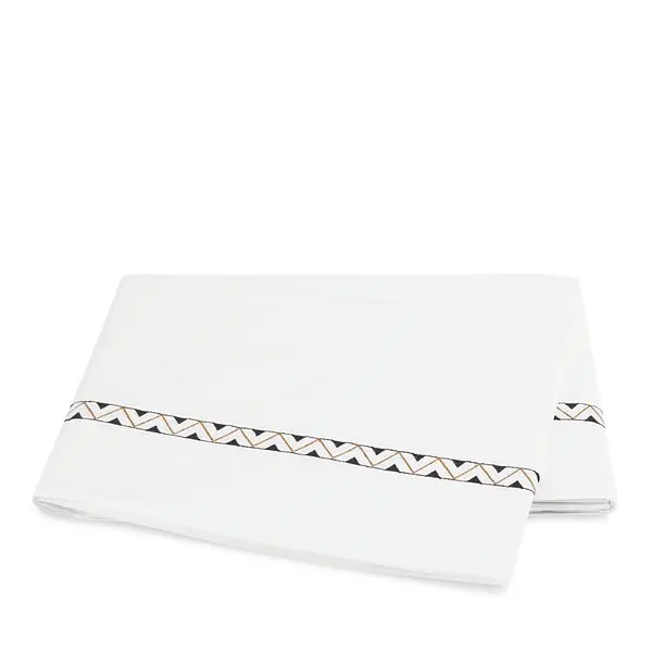 MATOUK Schumacher Prado Flat Sheet, King - Onyx