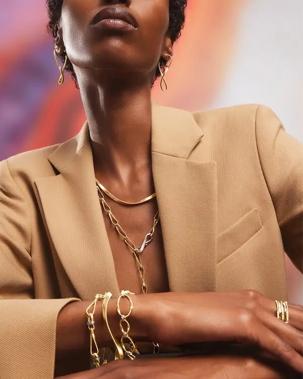 Marco Bicego 18k Yellow Marrakech Twisted Collar Necklace