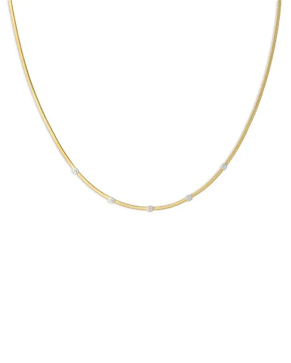 Marco Bicego 18k Gold Masai Diamond Collar Necklace - Gold/white