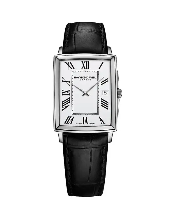 RAYMOND WEIL Toccata Rectangular Watch - White/black