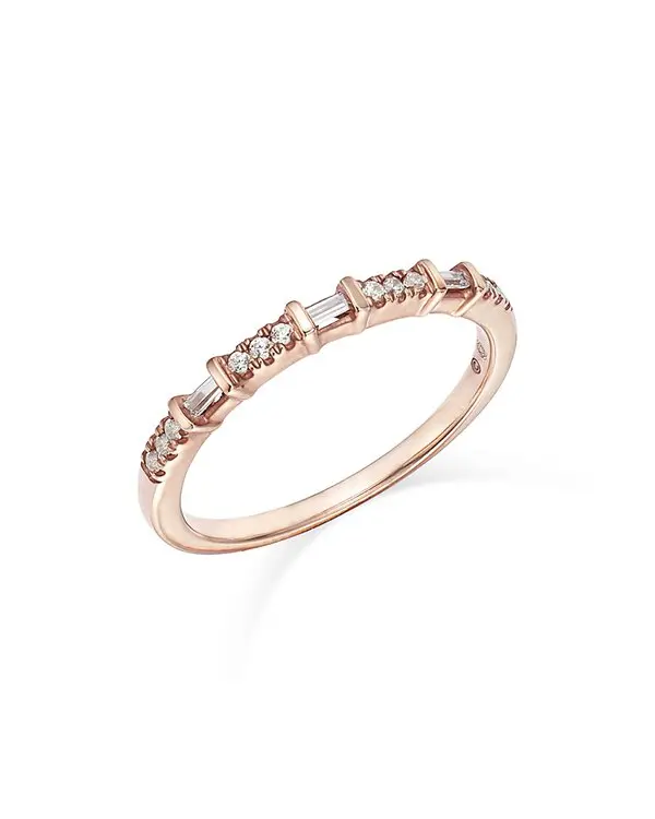 Bloomingdale'S 14k Diamond Band, 0.12 Tcw - Rose Gold