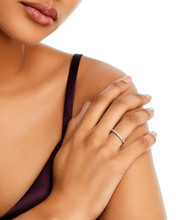 Bloomingdale'S 14k Diamond Band, 0.12 Tcw - White