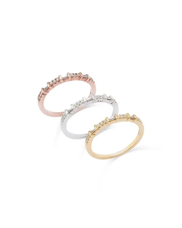 Bloomingdale'S 14k Diamond Band, 0.12 Tcw - White
