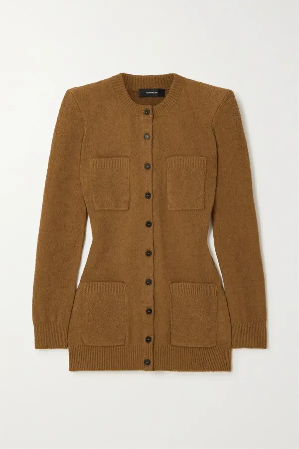 Wardrobe.NYC Cotton-blend Slim Fit Cardigan