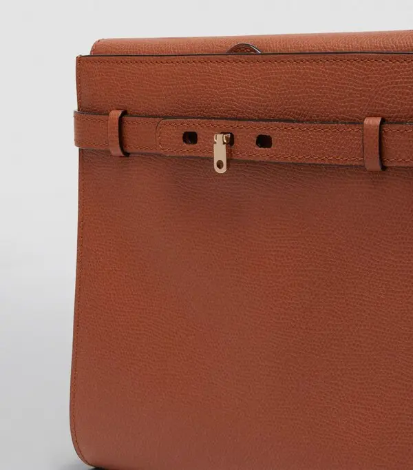 VALEXTRA Leather Brera B-tracollina Cross-body Bag