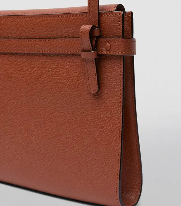 VALEXTRA Leather Brera B-tracollina Cross-body Bag