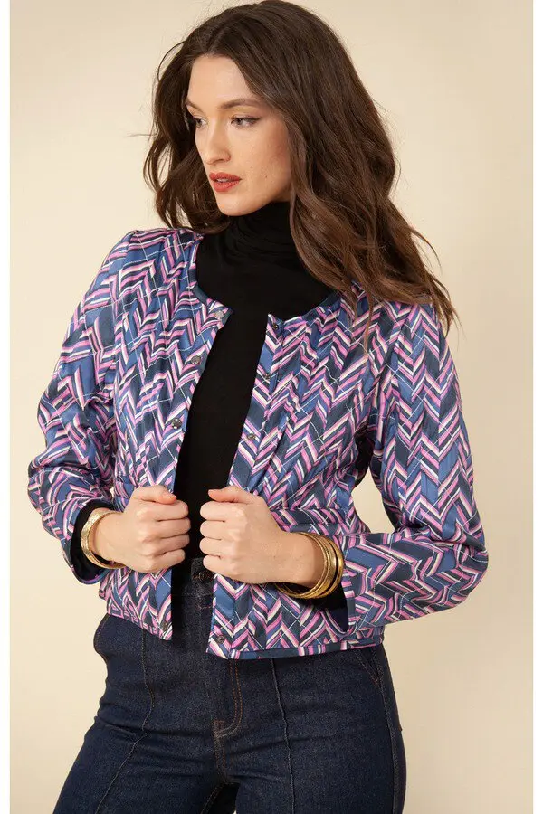 Hale Bob Sofia Quilted Jacket - Black