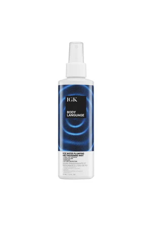 IGK Body Language Rice Water Plumping And Thickening Mist - Aqua