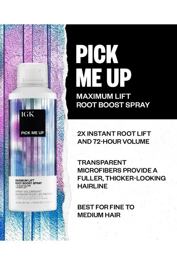 IGK Pick Me Up Maximum Lift Root Boost Spray - Aqua