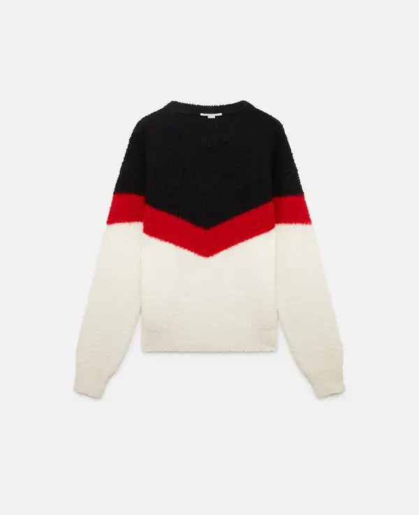 Stella McCartney Chevron Stripe Cape Jumper