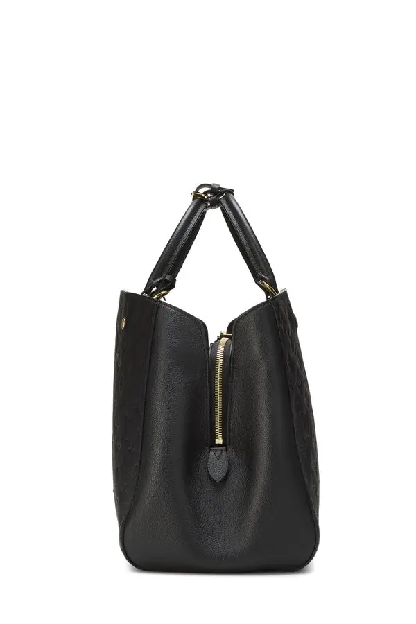 LOUIS VUITTON Montaigne Monogram Empreinte Bag - Black