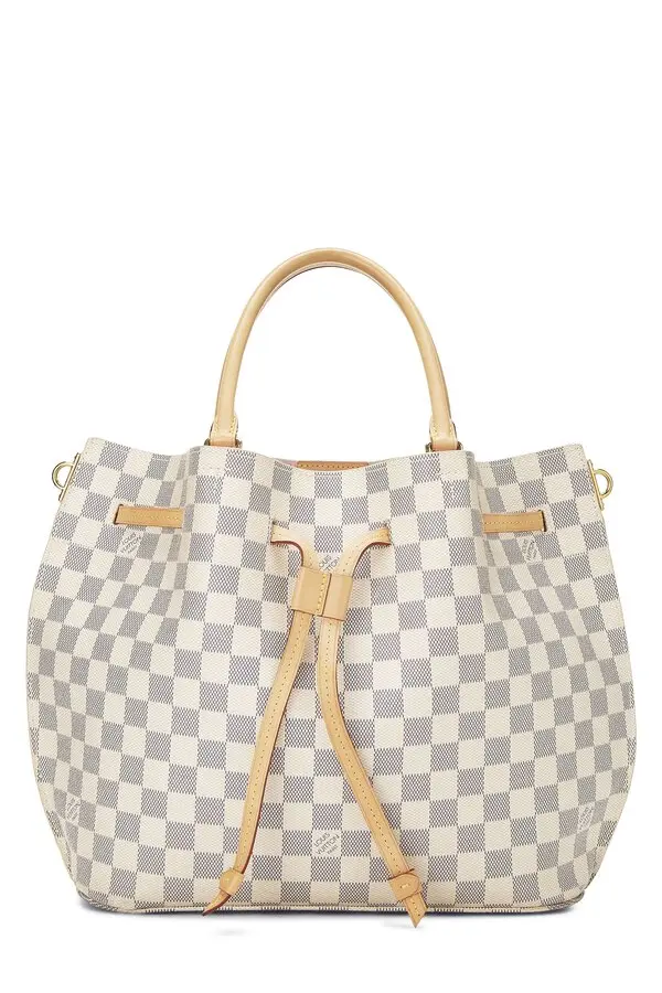 LOUIS VUITTON Girolata Damier Azur - White