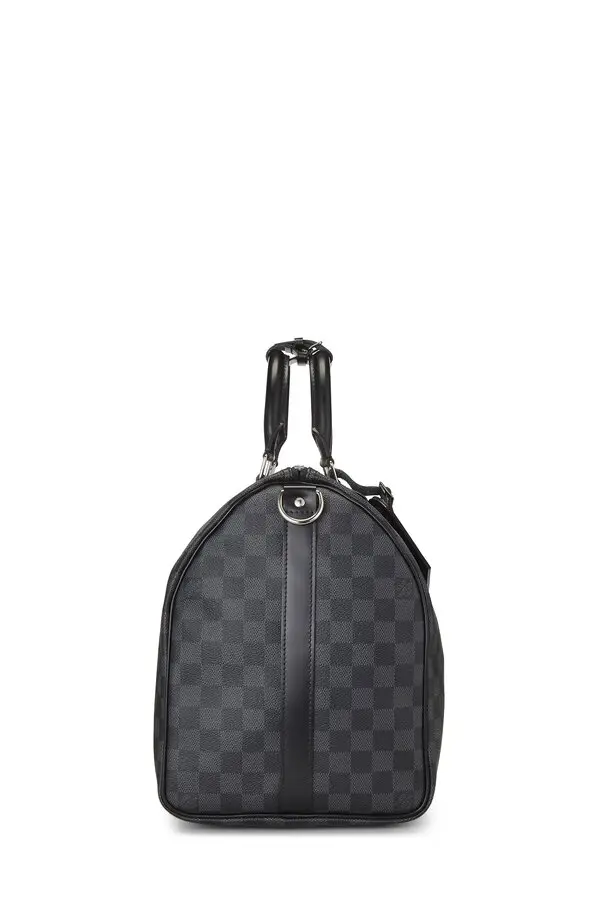 LOUIS VUITTON Damier Graphite Keepall Bandouliere 45 - Grey
