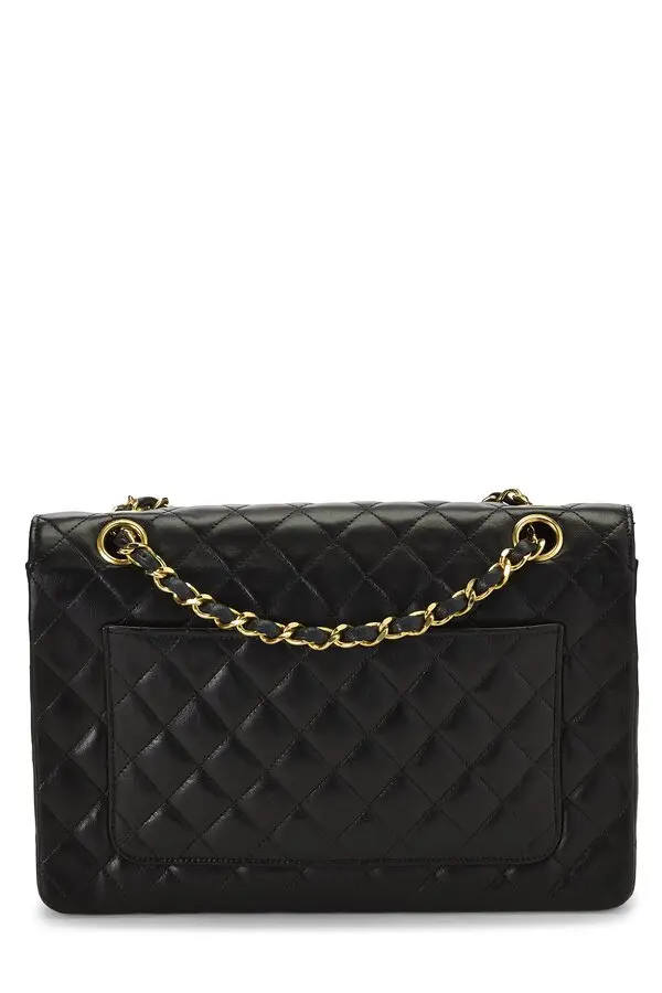 Chanel Quilted Lambskin Circle Lock Half Flap