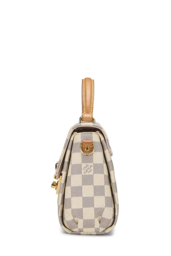 LOUIS VUITTON Damier Azur Croisette - White