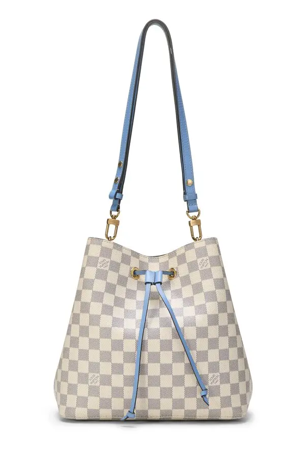 LOUIS VUITTON Damier Azur Neo Bucket Bag - Blue
