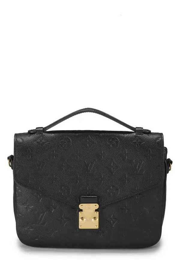 LOUIS VUITTON Monogram Empreinte Pochette Metis - Black