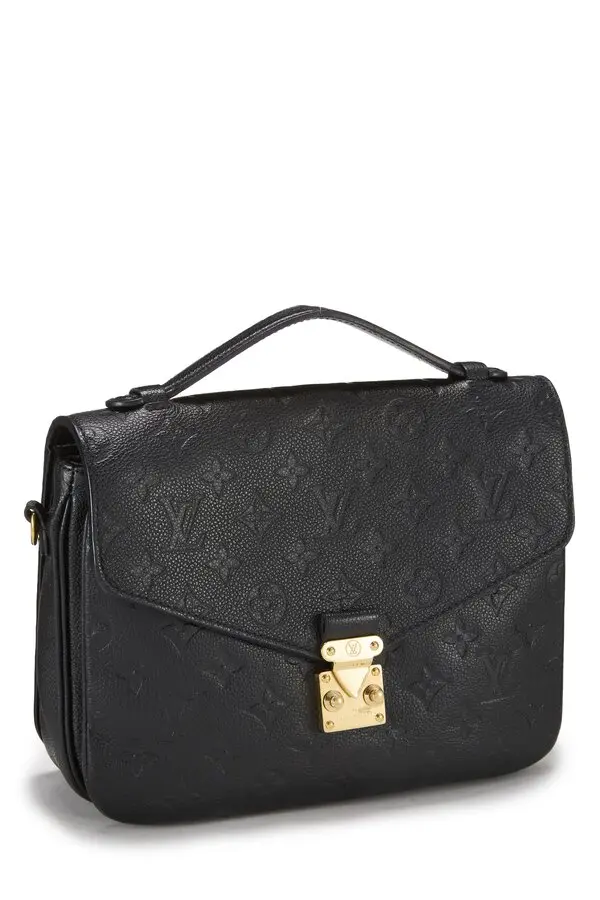 LOUIS VUITTON Monogram Empreinte Pochette Metis - Black