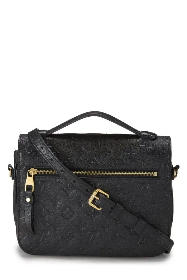 LOUIS VUITTON Monogram Empreinte Pochette Metis - Black