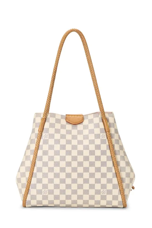 LOUIS VUITTON Damier Azur Propriano Tote - White