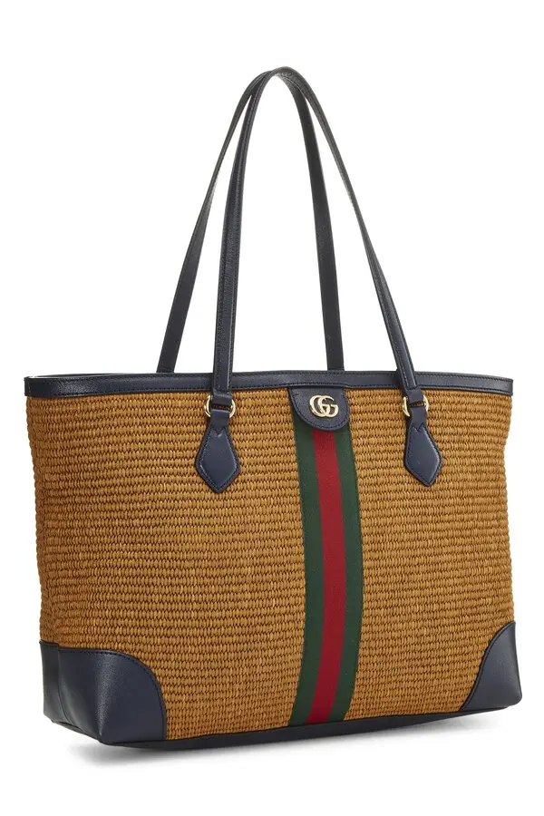 Gucci Straw Ophidia Tote