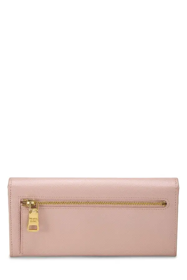Prada Saffiano Continental Wallet - Pink