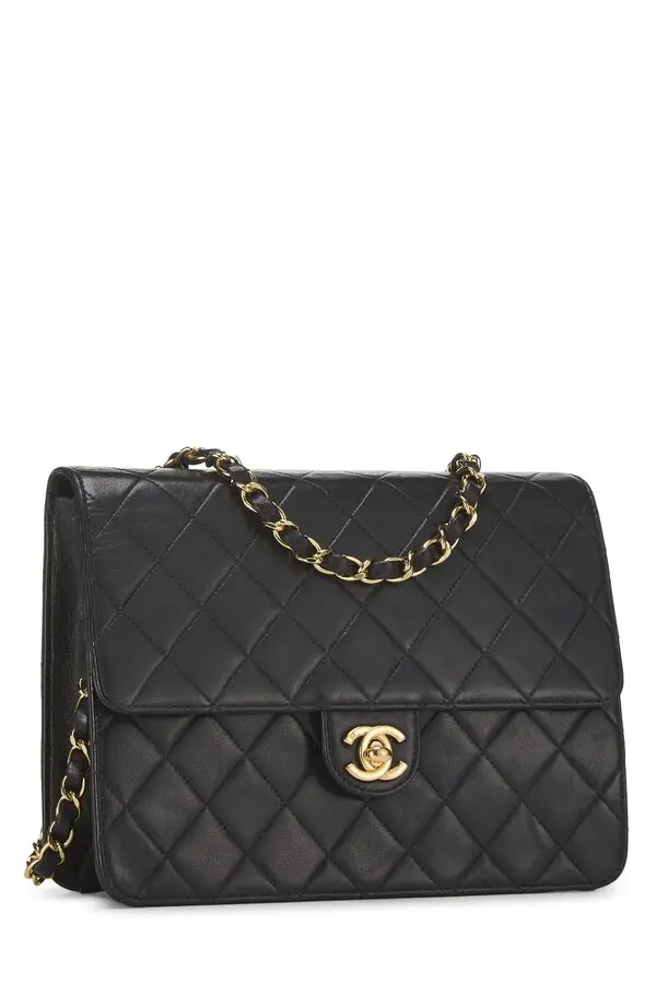 Chanel Quilted Lambskin Turnlock Ex Flap Small Shoulder Bag