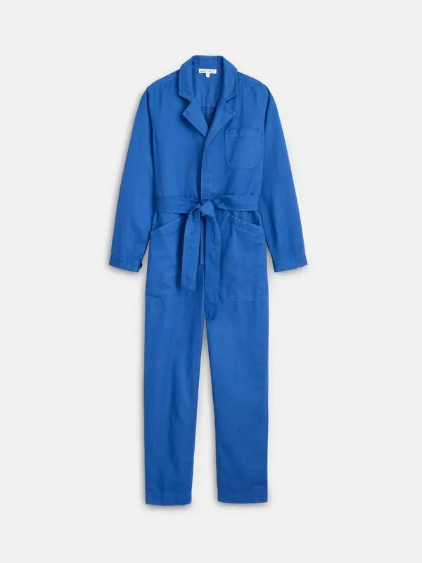 ALEX MILL Standard Zip Jumpsuit In Drapey Cotton Twill