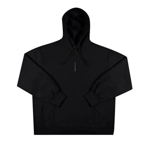 Supreme Micro Logo Hooded Sweatshirt - Black | Editorialist
