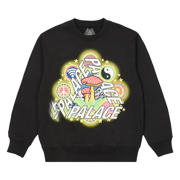 PALACE Bun 5g Crew - Black