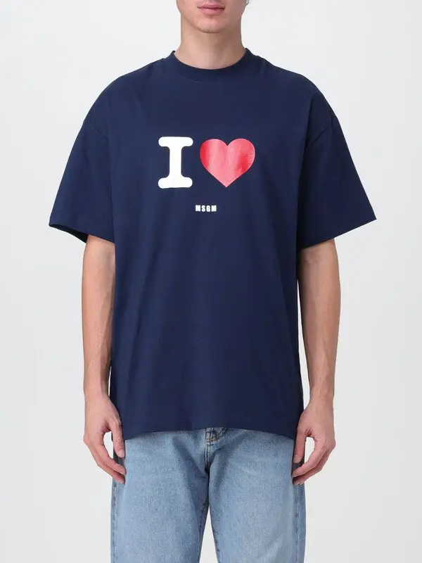 MSGM Cotton T-shirt - Navy