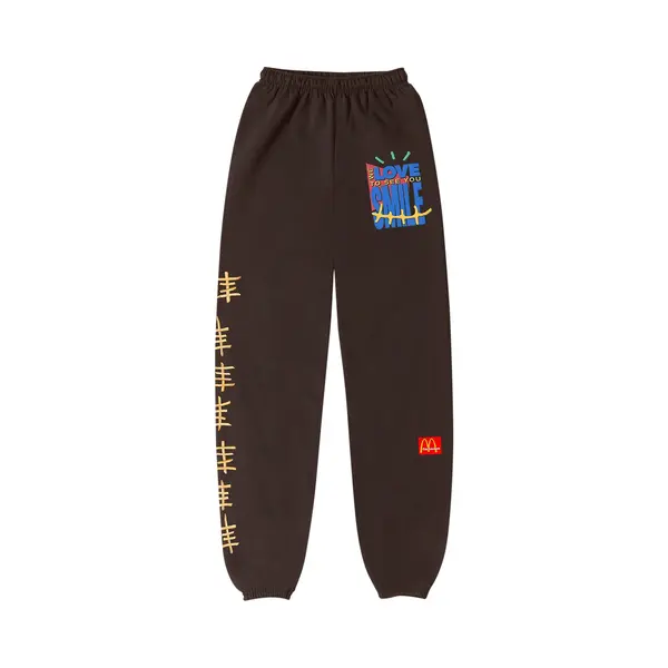 TRAVIS SCOTT X Mcdonald's Smile Sweatpants - Brown