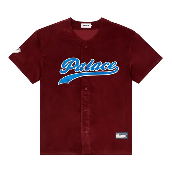 PALACE Cord Baseball Jersey - Red