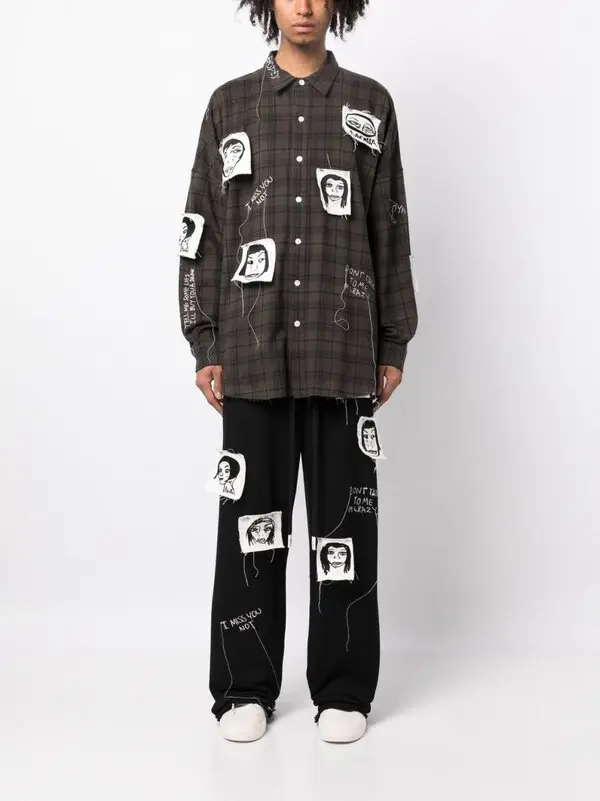 HACULLA. Sick Of It All Plaid-pattern Cotton Shirt