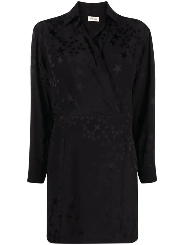 Zadig&Voltaire Star Silk-jacquard Mini Dress