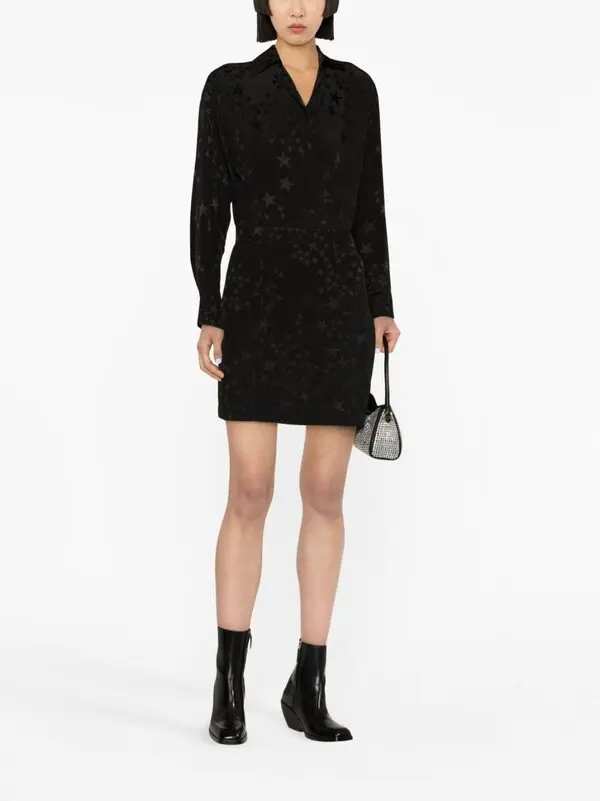 Zadig&Voltaire Star Silk-jacquard Mini Dress