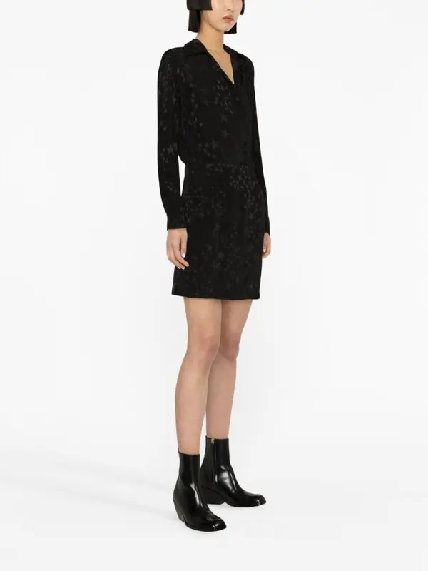 Zadig&Voltaire Star Silk-jacquard Mini Dress