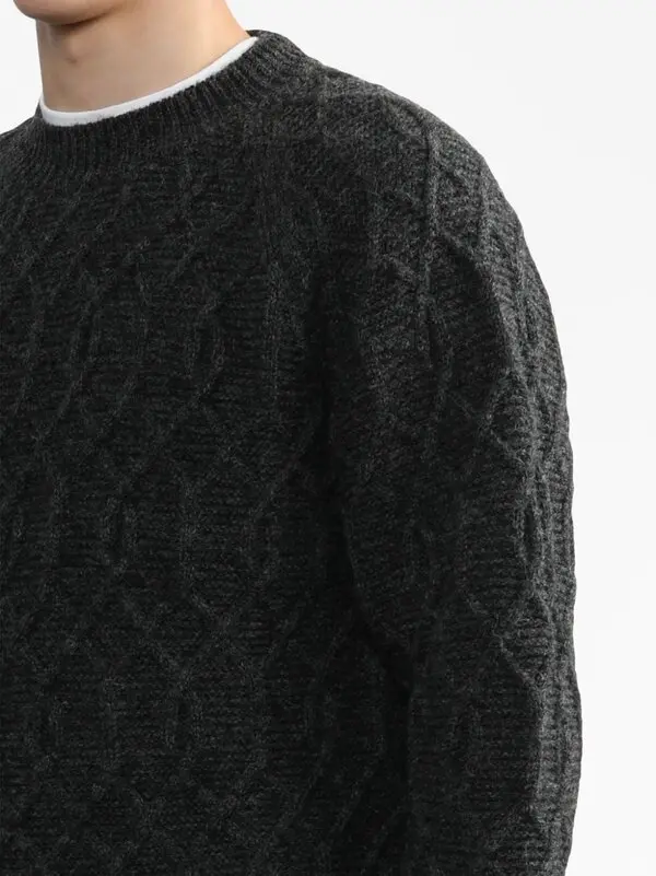 Comme Des Garçons Chunky-knit Crew-neck Jumper