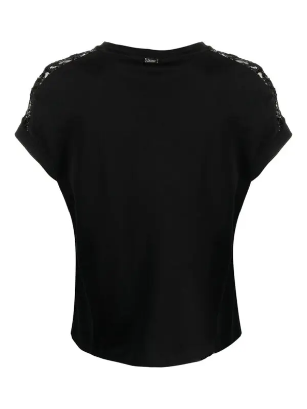 Herno Lace-detailing Cotton T-shirt