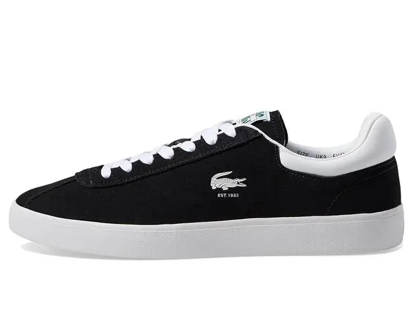 Lacoste Baseshot Suede Lace-up Sneakers - Black