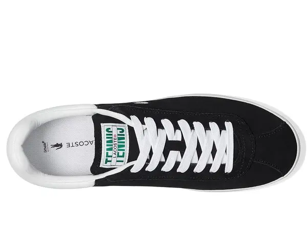 Lacoste Baseshot Suede Lace-up Sneakers - Black