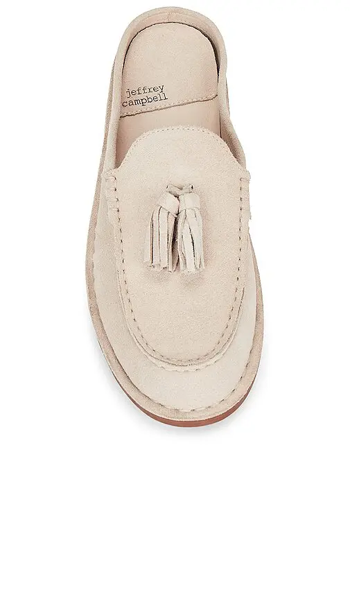 Jeffrey Campbell Work At Home Slides In Ivory