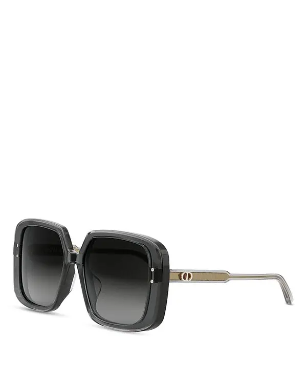Dior Diorhighlight S3f Square Sunglasses, 56mm - Gray/Black  display picture 3
