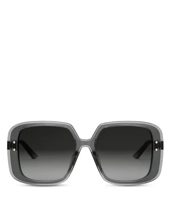 Dior Diorhighlight S3f Square Sunglasses, 56mm - Gray/Black  display picture 3