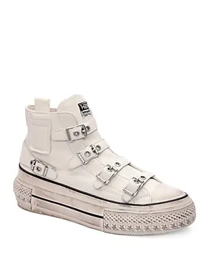Ash Rainbow Buckled High Top Sneakers