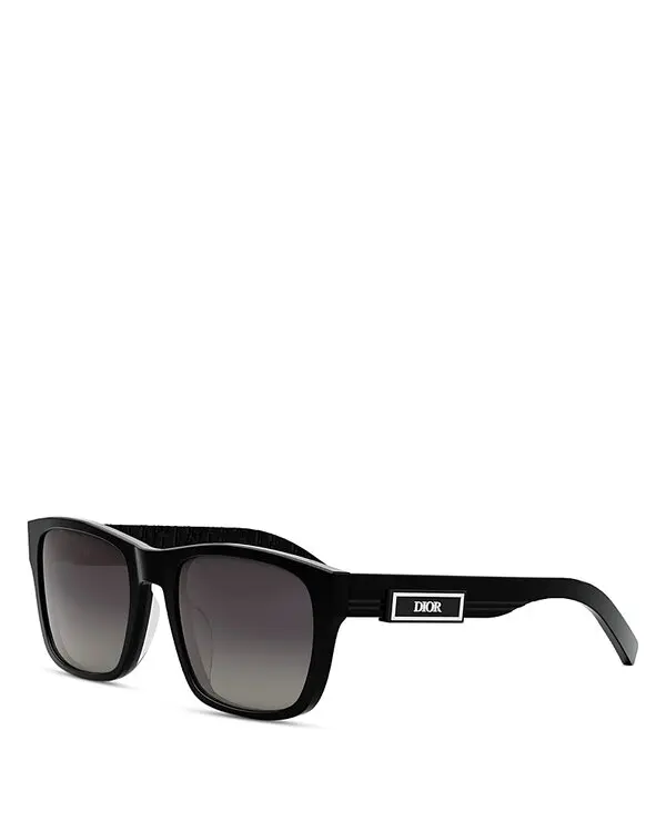 Dior Geometric Sunglasses - Black/gray Gradient