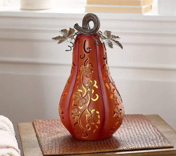 VALERIE PARR HILL Indoor/outdoor 14.5' Illuminated Gourd Valerie - One-color