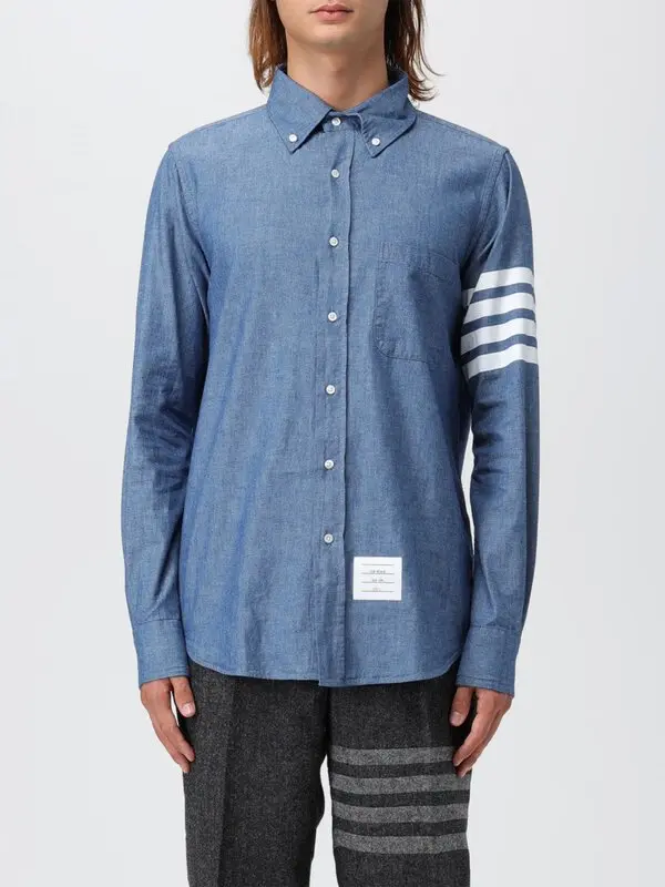 Thom Browne Cotton Shirt - Blue