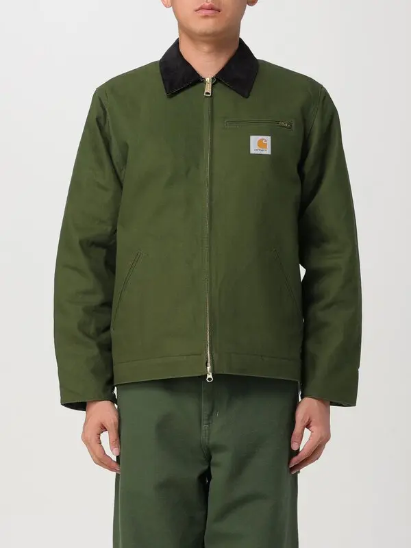 Carhartt Work In Progress Detroit Organic Cotton Shirt Jacket With Velvet Collar